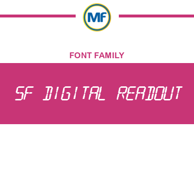SF Digital Readout Font Family: Download Free | MaisFontes