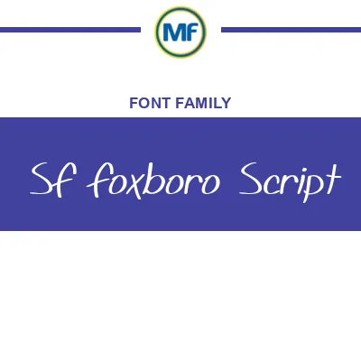 SF Foxboro Script Font Family: Download Free | MaisFontes