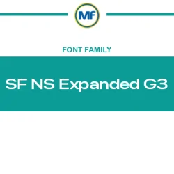 SF NS Expanded Heavy G3: Free Font Download | MaisFontes