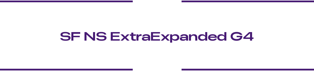 SF NS ExtraExpanded Medium G4: Descargar Fuente Gratis | MaisFontes