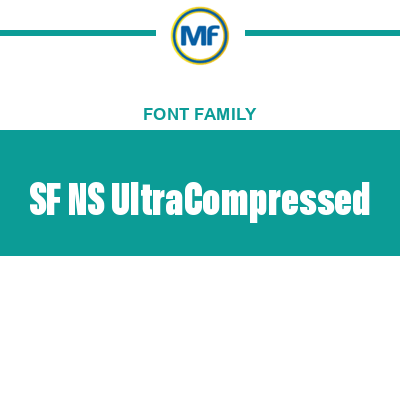 SF NS UltraCompressed Font Family: Free Download | MaisFontes