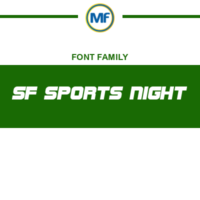 SF Sports Night Font Family: Download Free | MaisFontes