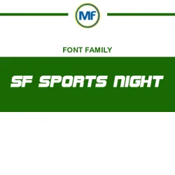 SF Sports Night NS Upright: Free Font Download | MaisFontes