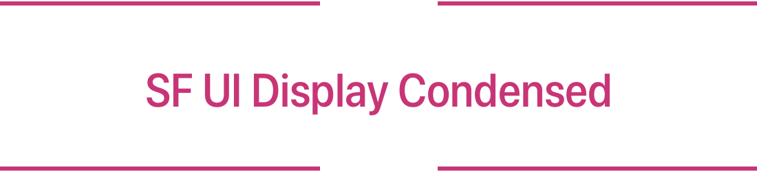 SF UI Display Condensed Bold: Download Free Font | MaisFontes