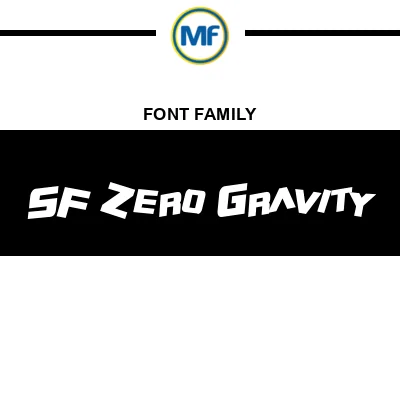 SF Zero Gravity Font Family: Free Download | MaisFontes
