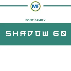 SHADOW 60 Bold: Free Font Download | MaisFontes