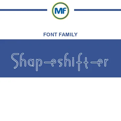 Shapeshifter Font Family: Download Free | MaisFontes