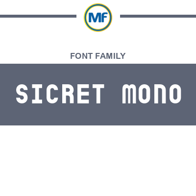 Sicret Mono Font Family: Download Free | MaisFontes