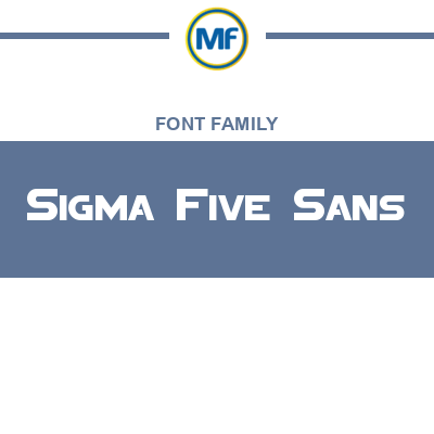 Sigma Five Sans Font Family: Download Free | MaisFontes