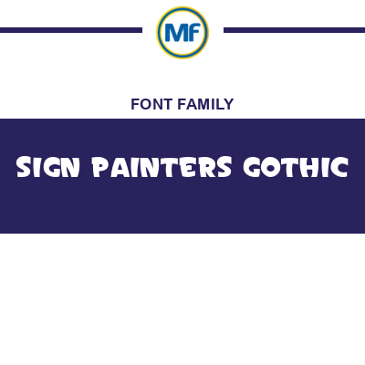 Sign Painters Gothic Font Family: Download Free | MaisFontes