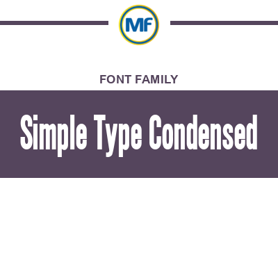 Simple Type Condensed Font Family: Download Free | MaisFontes