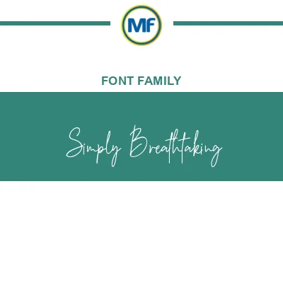 Simply Breathtaking Font Family: Download Free | MaisFontes