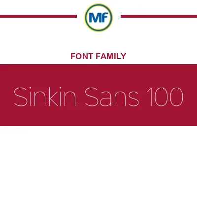 Sinkin Sans 100 Font Family: Download Free | MaisFontes