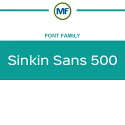 Sinkin Sans 500 Medium: Free Font Download | MaisFontes