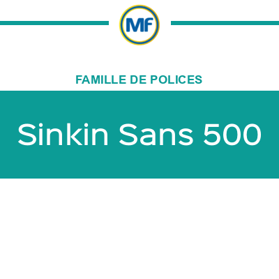 Sinkin Sans 500 Famille de Polices: Téléchargement Gratuit | MaisFontes