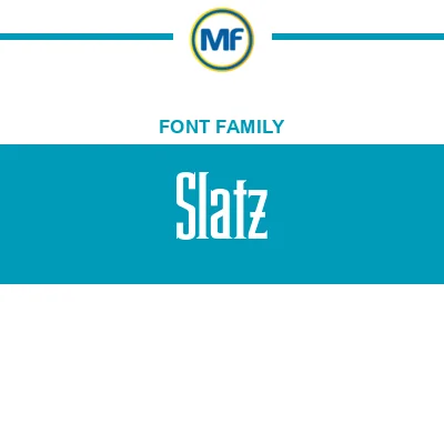 Slatz Font Family: Free Download | MaisFontes