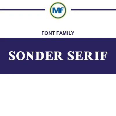Sonder Serif Font Family: Download Free | MaisFontes