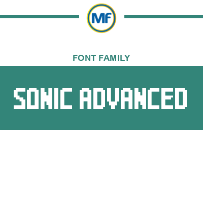 Sonic Advanced Font Family: Free Download | MaisFontes