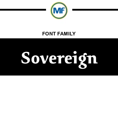Sovereign Font Family: Free Download | MaisFontes