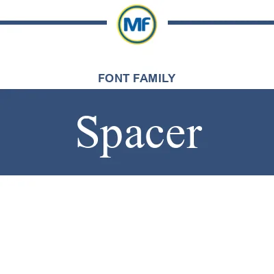 Spacer Font Family: Download Free | MaisFontes