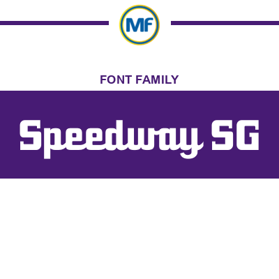 Speedway SG Font Family: Download Free | MaisFontes
