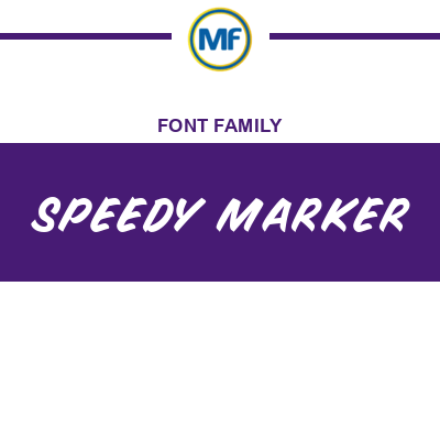Speedy Marker Font Family: Download Free | MaisFontes