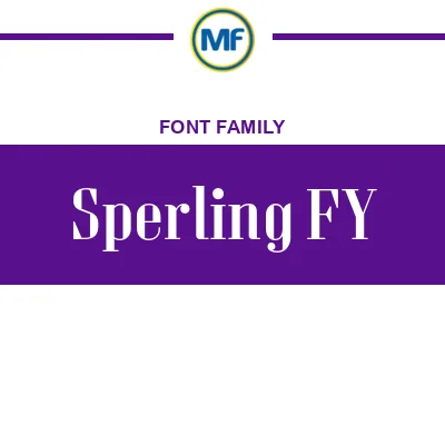 Sperling FY Font Family: Download Free | MaisFontes