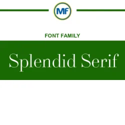 Splendid Serif Bold: Free Font Download | MaisFontes