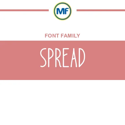 Spread Font Family: Download Free | MaisFontes