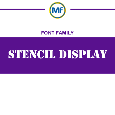 Stencil Display Font Family: Download Free | MaisFontes