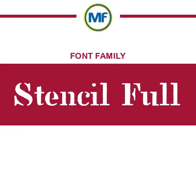 Stencil Full Font Family: Download Free | MaisFontes