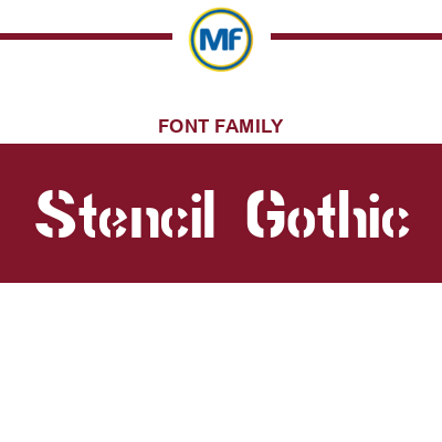 Stencil Gothic Font Family: Download Free | MaisFontes