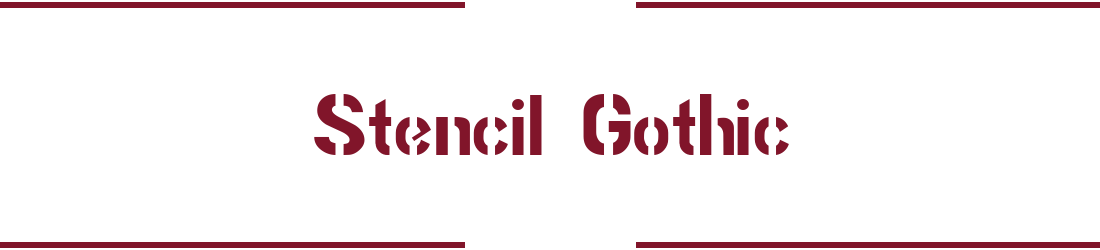 Stencil Gothic OldStyle: Free Font Download | MaisFontes