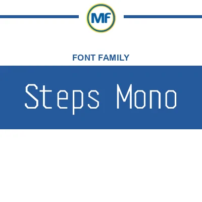Steps Mono Font Family: Download Free | MaisFontes