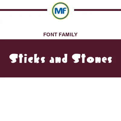 Sticks and Stones Font Family: Download Free | MaisFontes