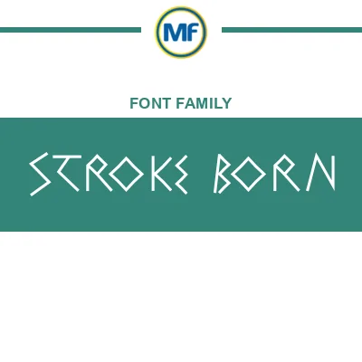 Stroke Born Font Family: Download Free | MaisFontes