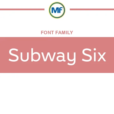 Subway Six Font Family: Download Free | MaisFontes