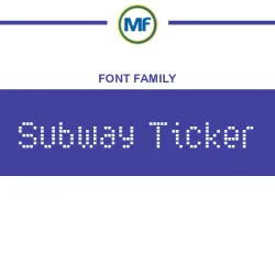Subway Ticker Font: Free Download | MaisFontes