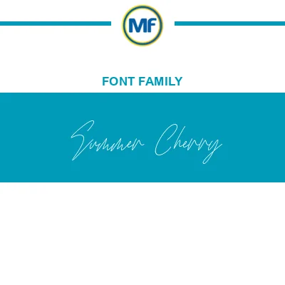 Summer Cherry Font Family: Download Free | MaisFontes