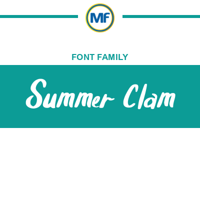 Summer Clam Font Family: Free Download | MaisFontes