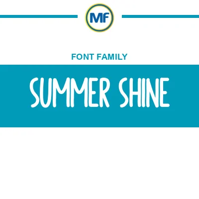 Summer Shine Font Family: Download Free | MaisFontes