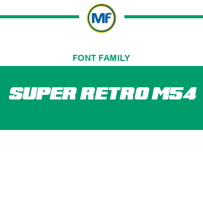 Super Retro M54 Font Family: Download Free | MaisFontes