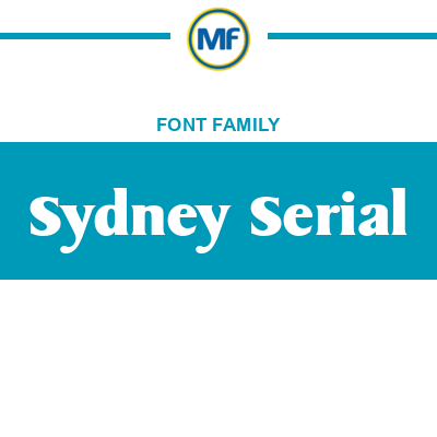 Sydney Serial Font Family: Download Free | MaisFontes