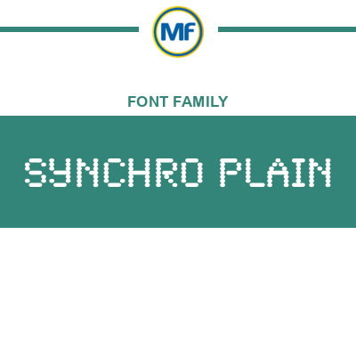 Synchro Plain Font Family: Download Free | MaisFontes