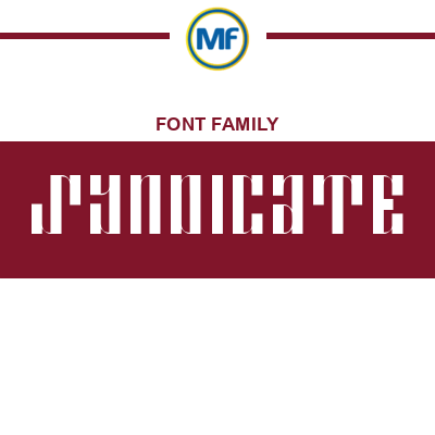 Syndicate Font Family: Download Free | MaisFontes