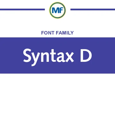 Syntax D Font Family: Download Free | MaisFontes