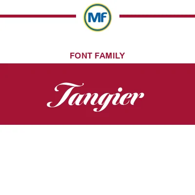 Tangier Font Family: Free Download | MaisFontes