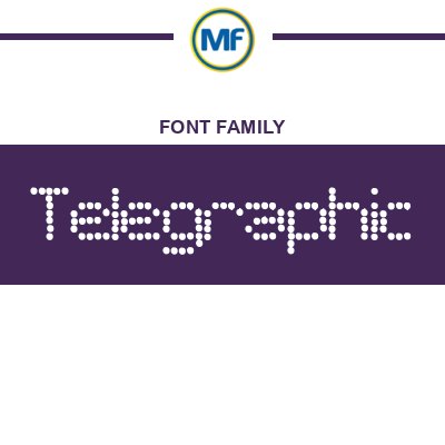 Telegraphic Font Family: Download Free | MaisFontes