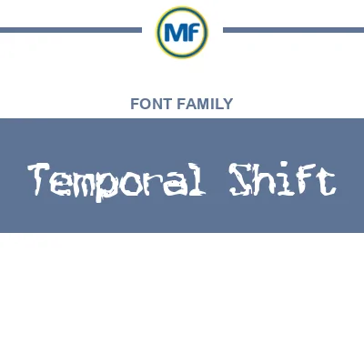 Temporal Shift Font Family: Download Free | MaisFontes