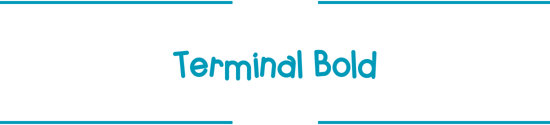 Terminal Bold: Free Font Download | MaisFontes